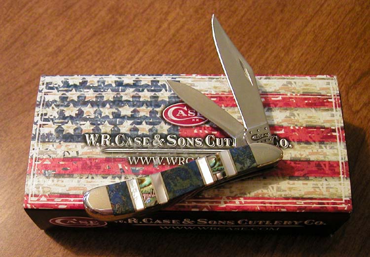 CASE EXOTIC PEACOCK KNIVES