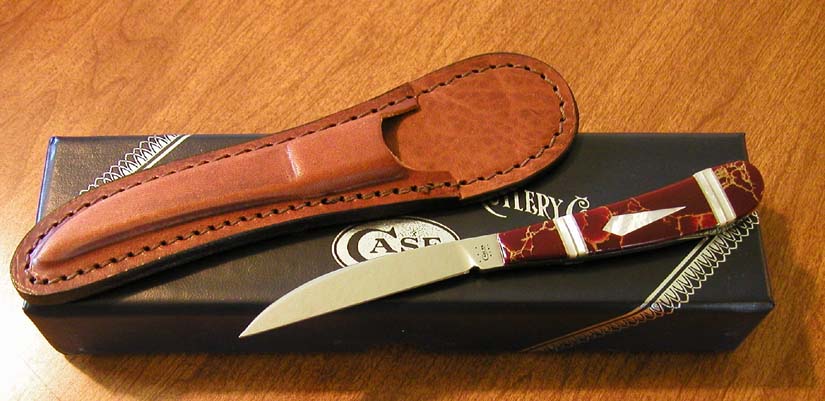 CASE RED/GOLD JASPER KNIVES