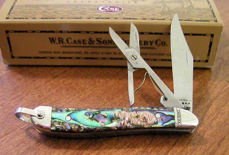 CASE GENUINE ABALONE HANDLE KNIVES
