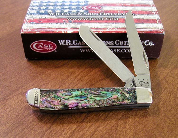 CASE GENUINE ABALONE HANDLE KNIVES