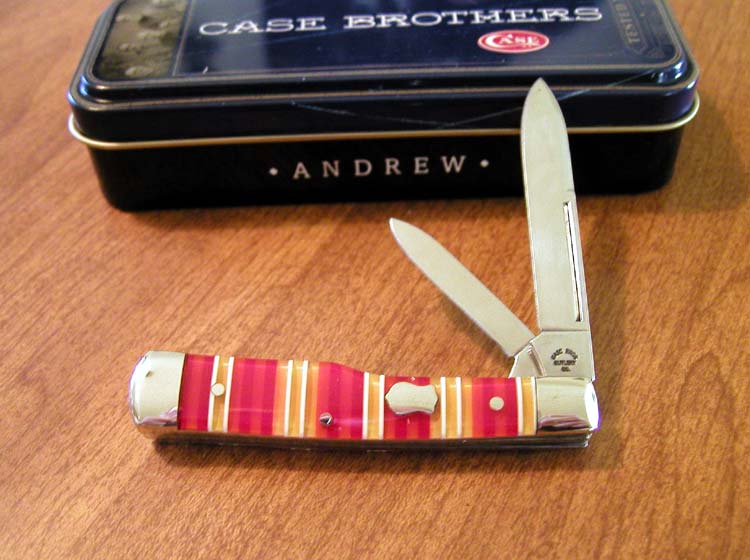 CASE BROTHERS CANDY STRIPE CELLULOID