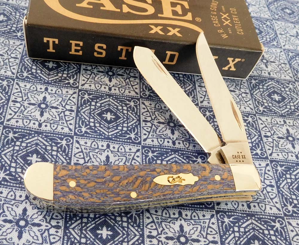 CASE BLUE SYCAMORE WOOD KNIVES